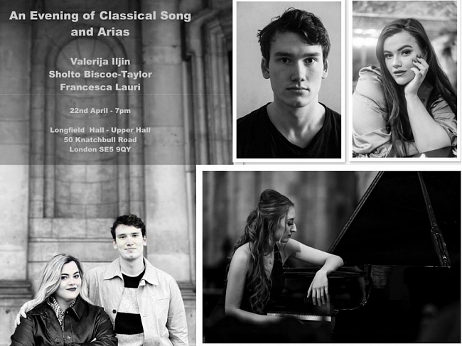 An Evening of Classical Songs and Arias | With Valerija Iljin, Sholto ...